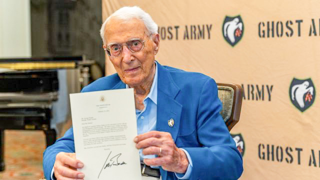 George Dramis Receives a Congressional Gold Medal to the Ghost Army ...