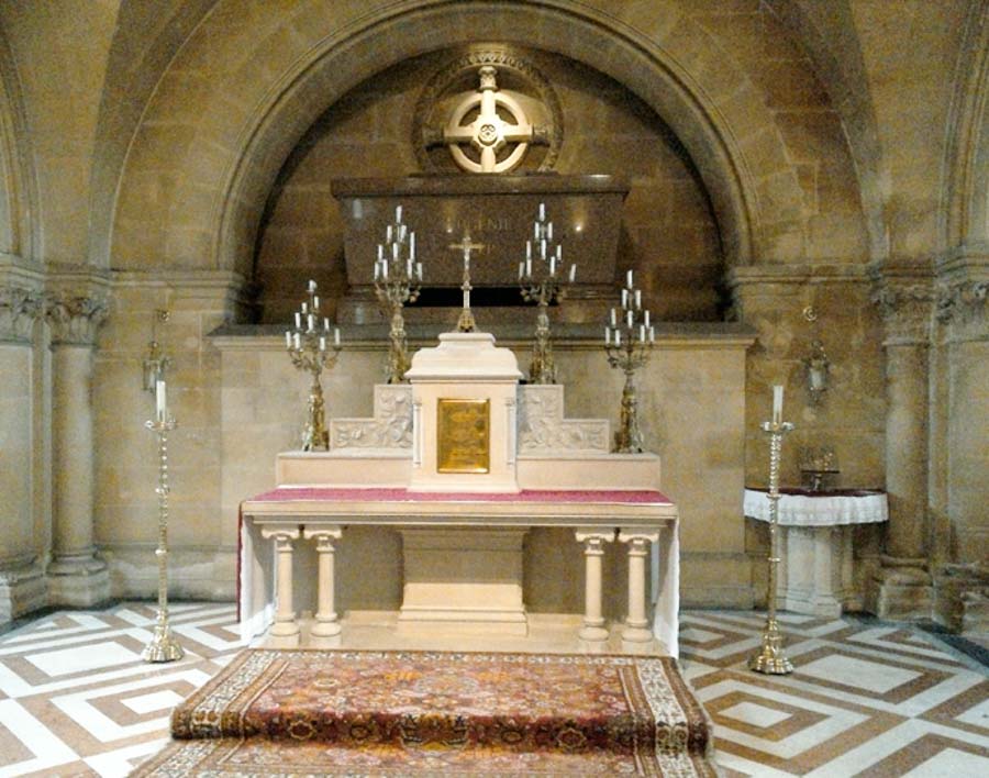 Crypt and Altar Within St. Michael’s Abbey - Stew Ross Discovers